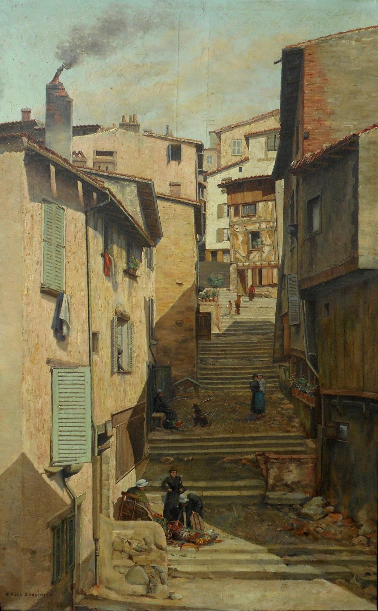Abel BOULINEAU (1839-1934) HST 93x58cm – CORSE ou PROVENCE | BolezArt